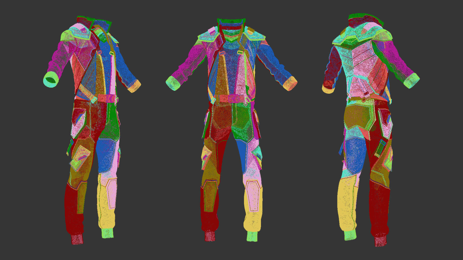 Sci Fi Male Outfit 3d Model By Abuvalove