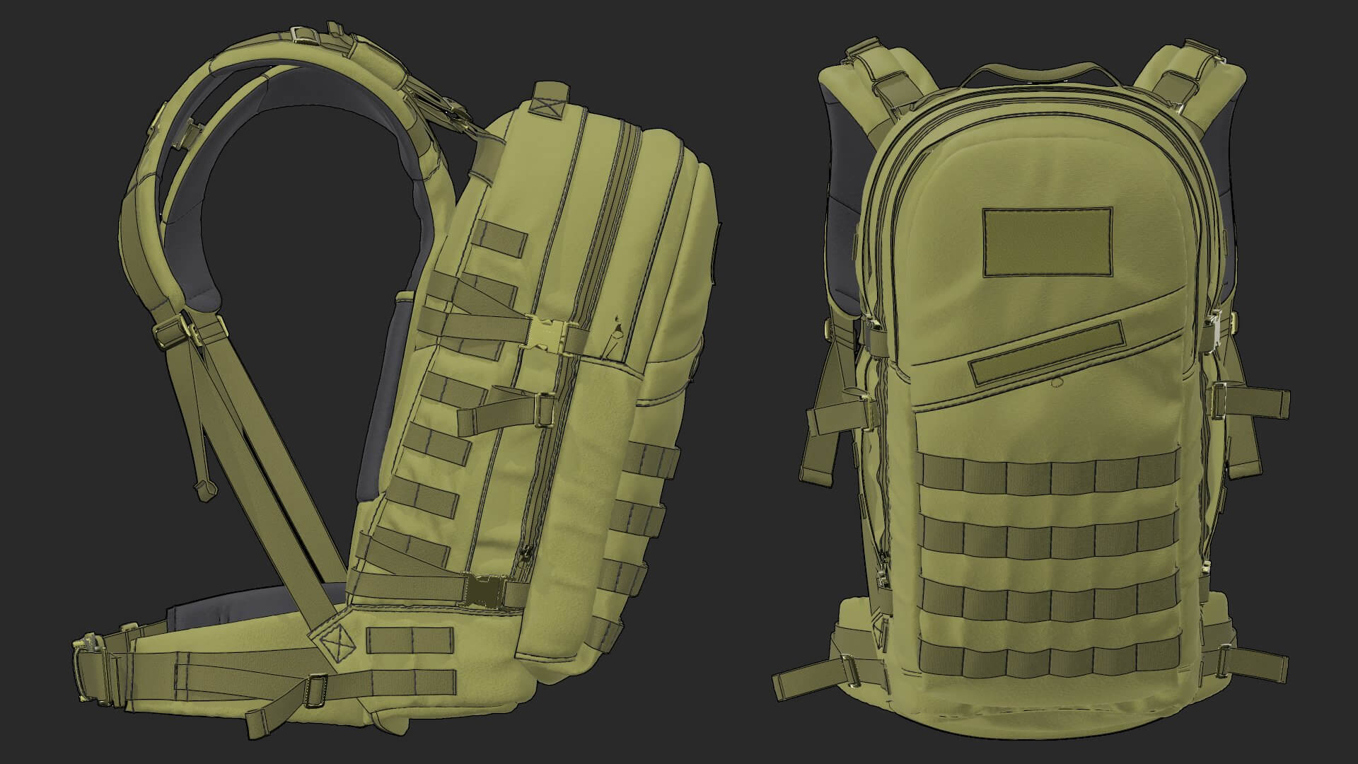 Tactical Backpack - 3D Model by abuvalove