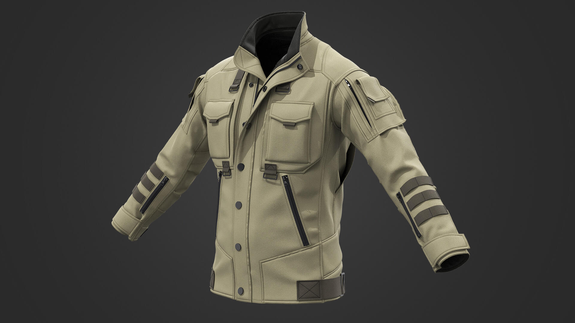 Tactical Jacket 3 - 3D Model by abuvalove