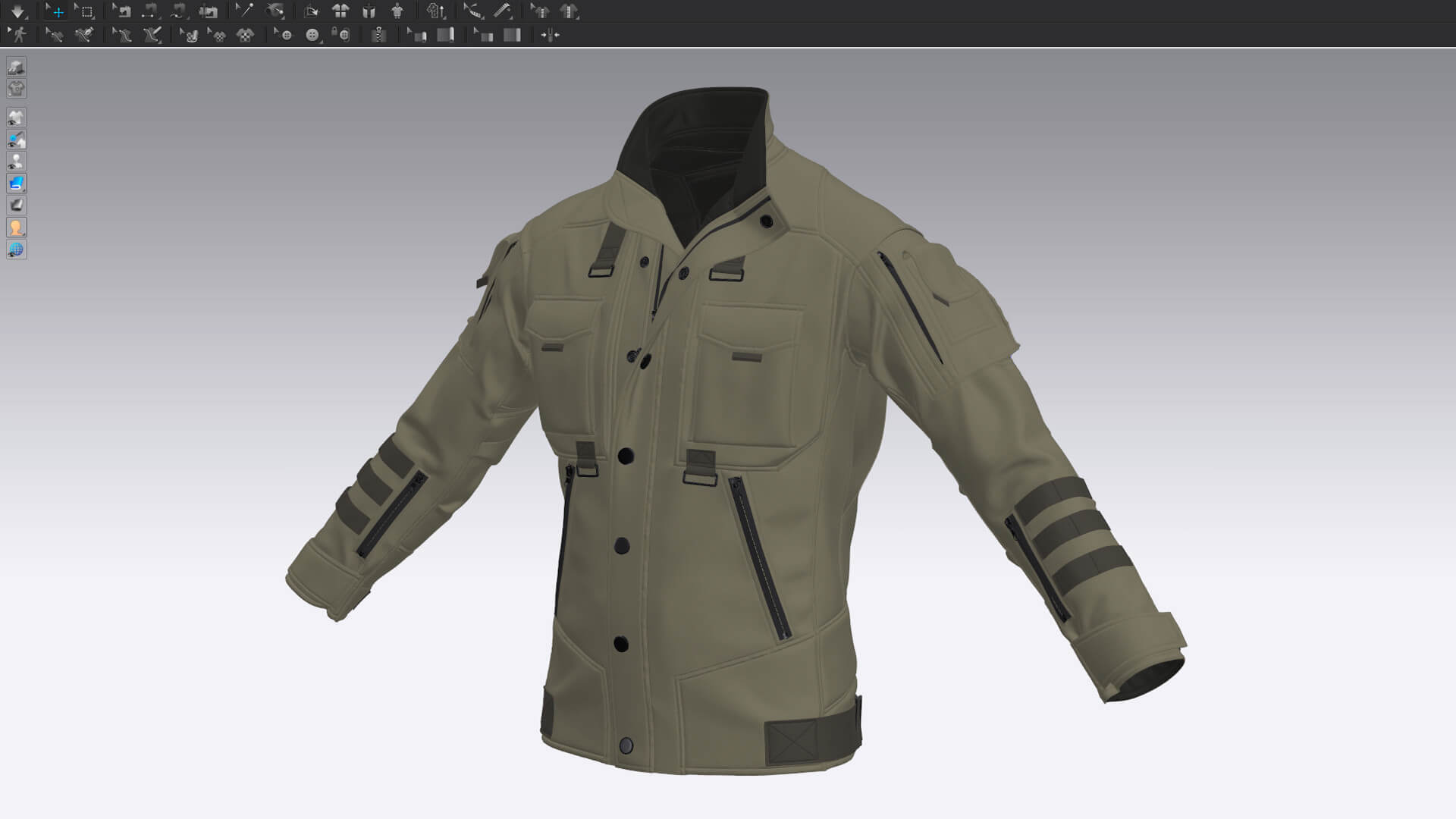 Tactical Jacket 3 - 3D Model by abuvalove