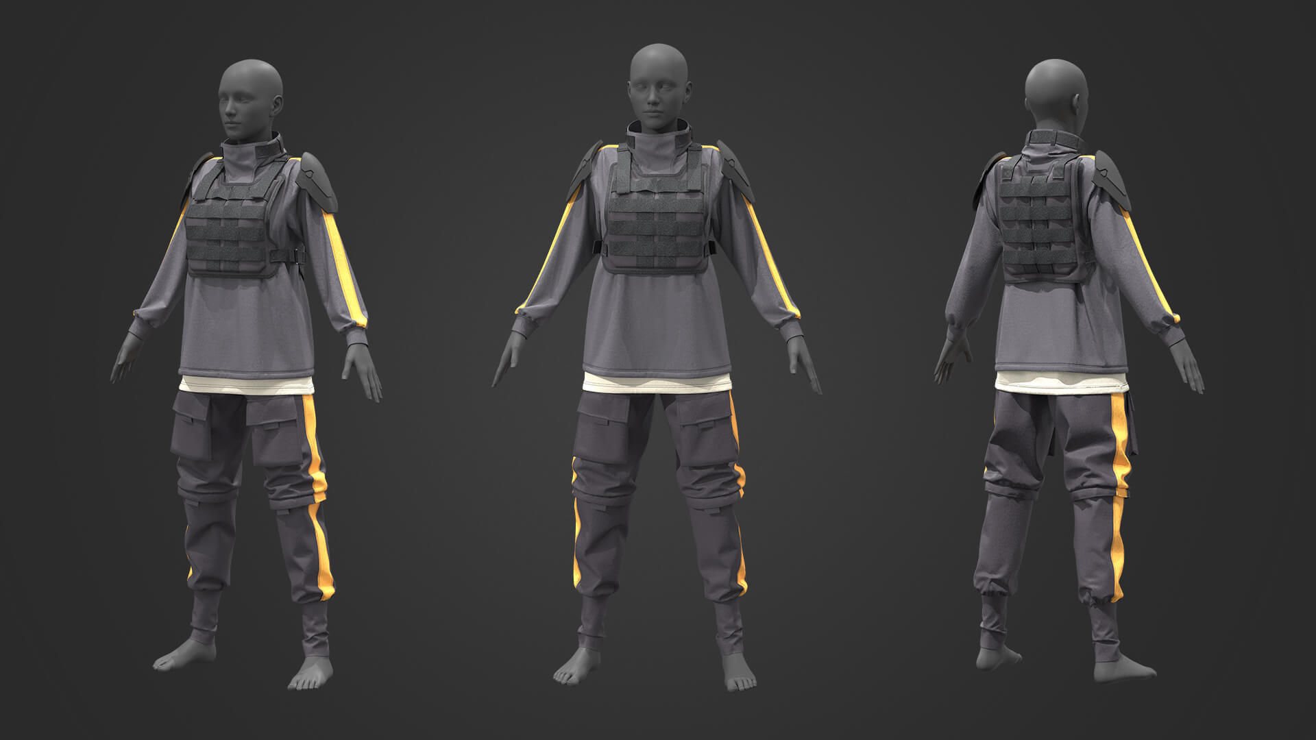 Tactical Set 1 - 3D Model by abuvalove