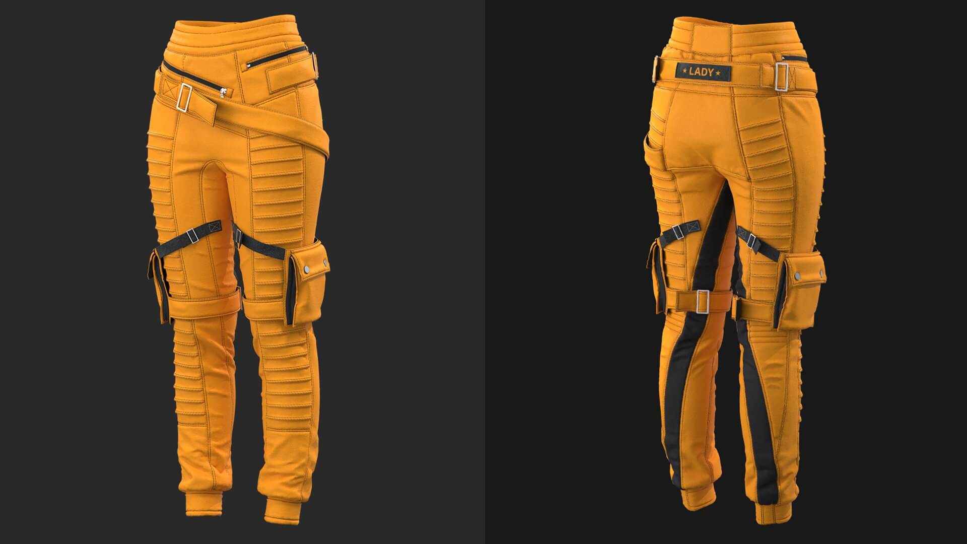 Women Pants - 3D Model by abuvalove