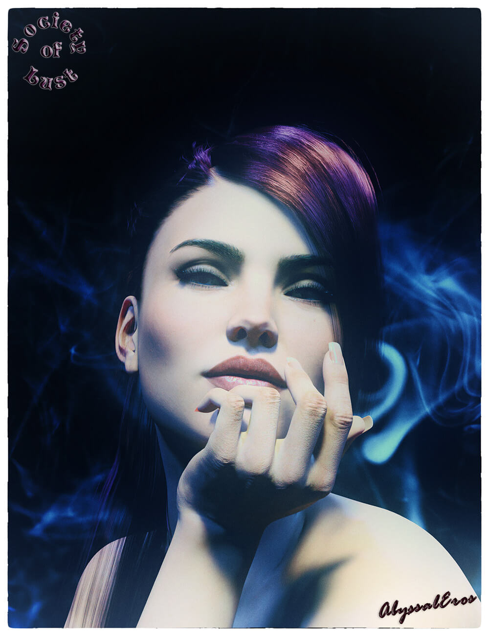 Smoking Hot Close-up 3D Render, Digital Art by AbyssalEros