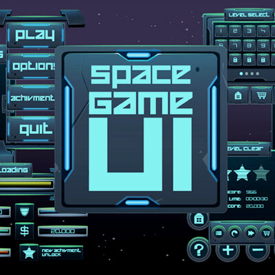 Space Game UI by Acasas