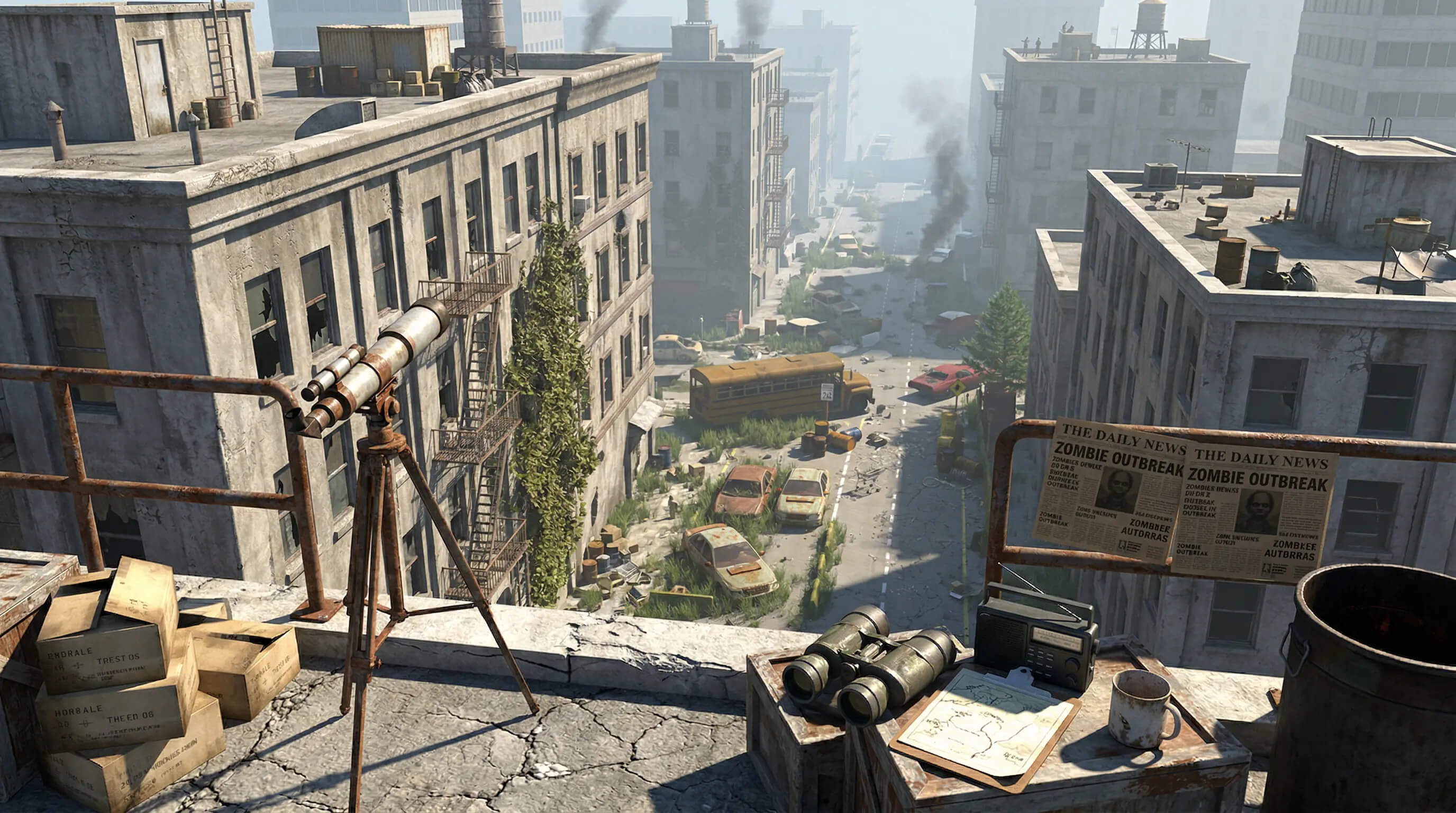 Post Apocalyptic Rooftop Refuge Render 3D Render by AcharyaPolina