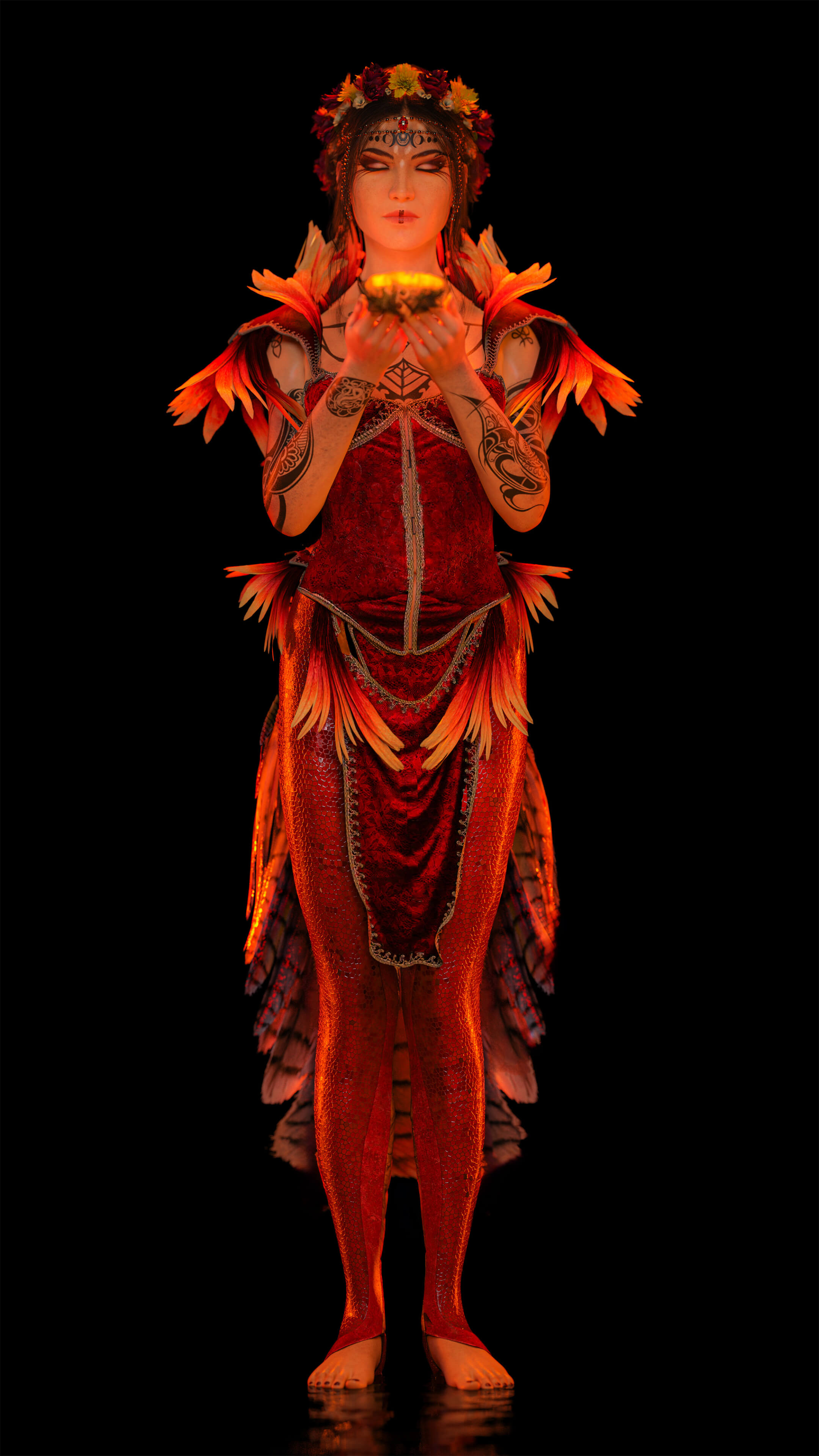 Flamewraith - Reflections 3D Render | RenderHub Gallery