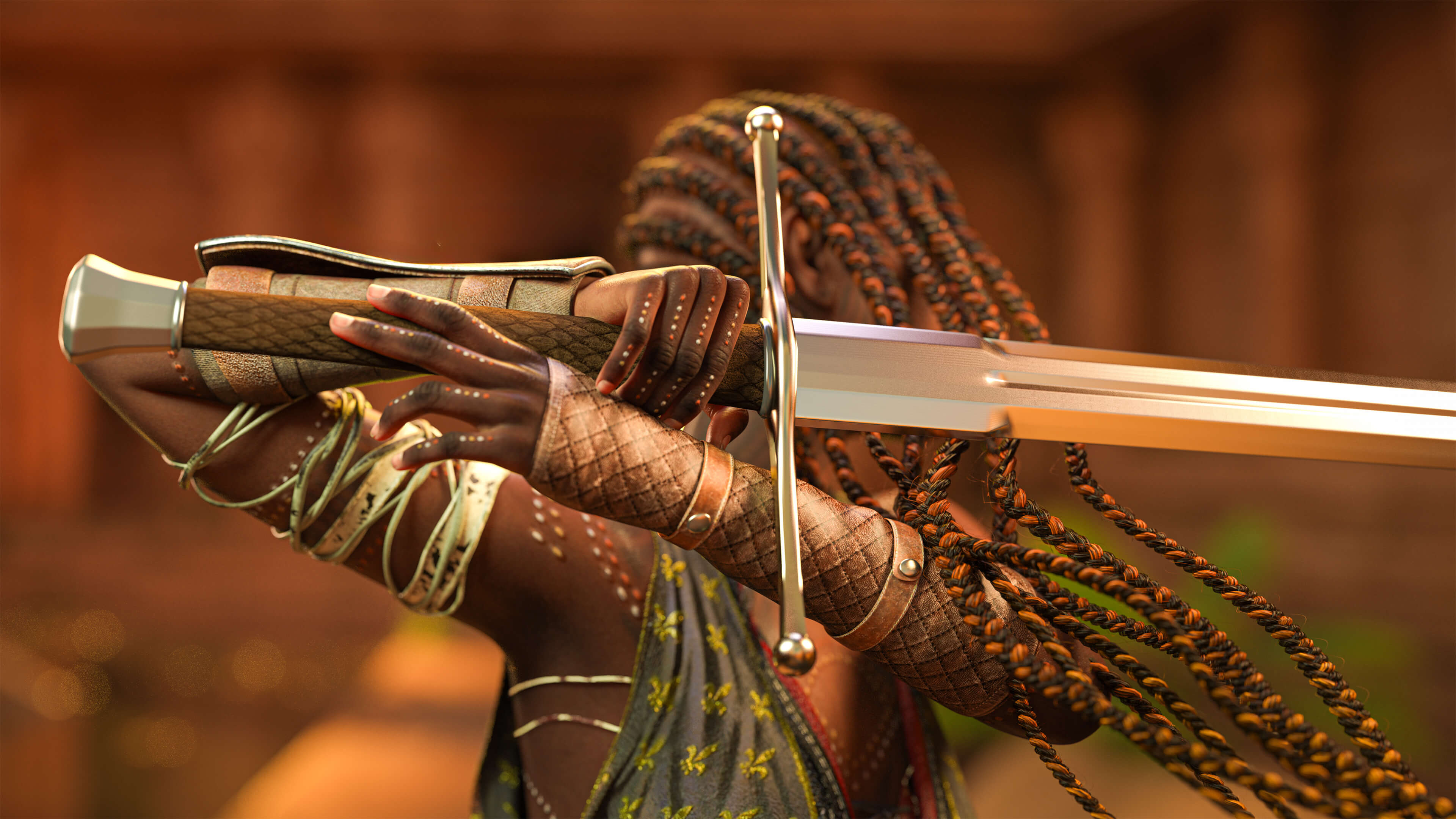 High Guard - 05 (detail) 3D Render, Digital Art by Aci Kay