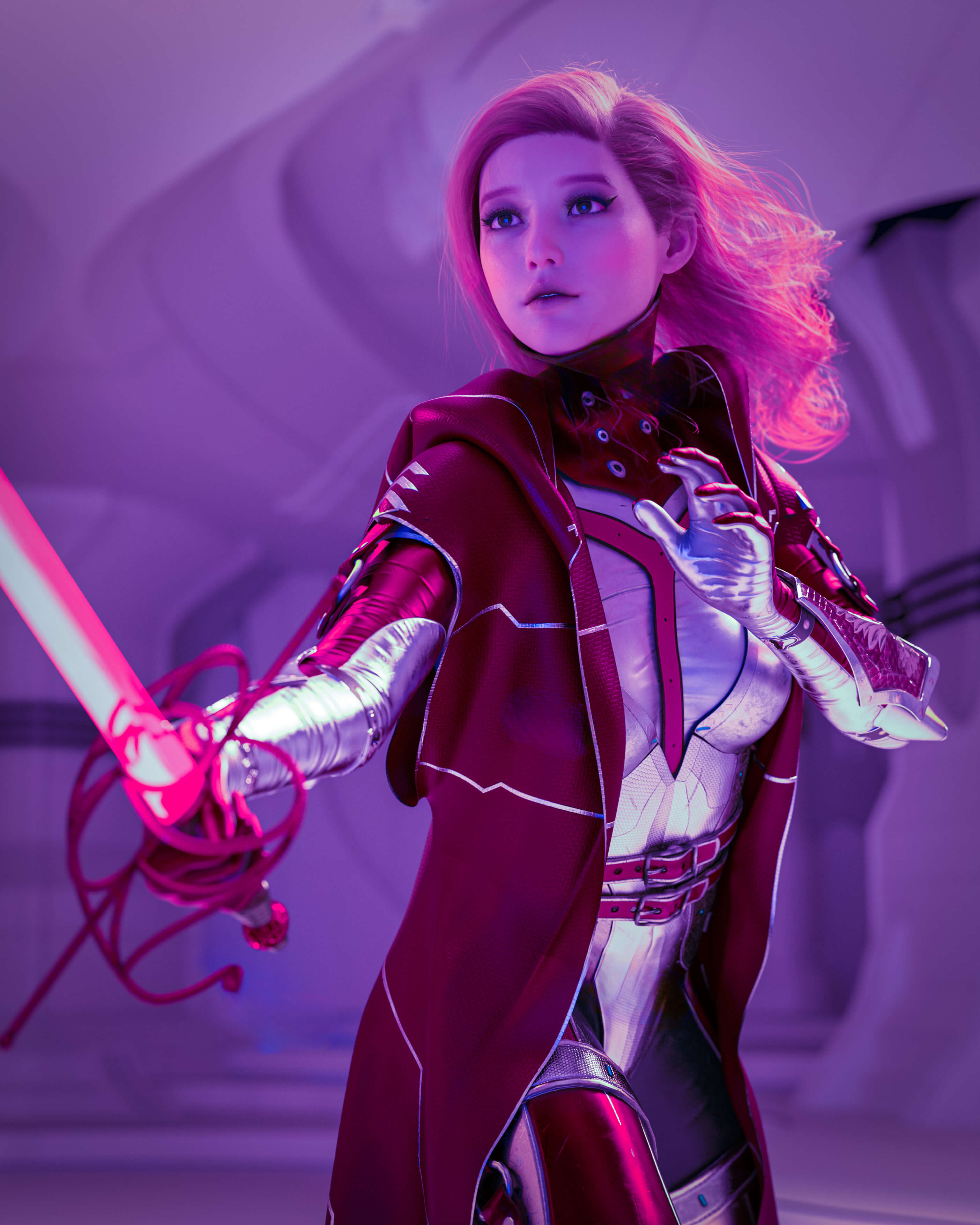 Void Reaper - Portrait 3D Render, Digital Art by Aci Kay