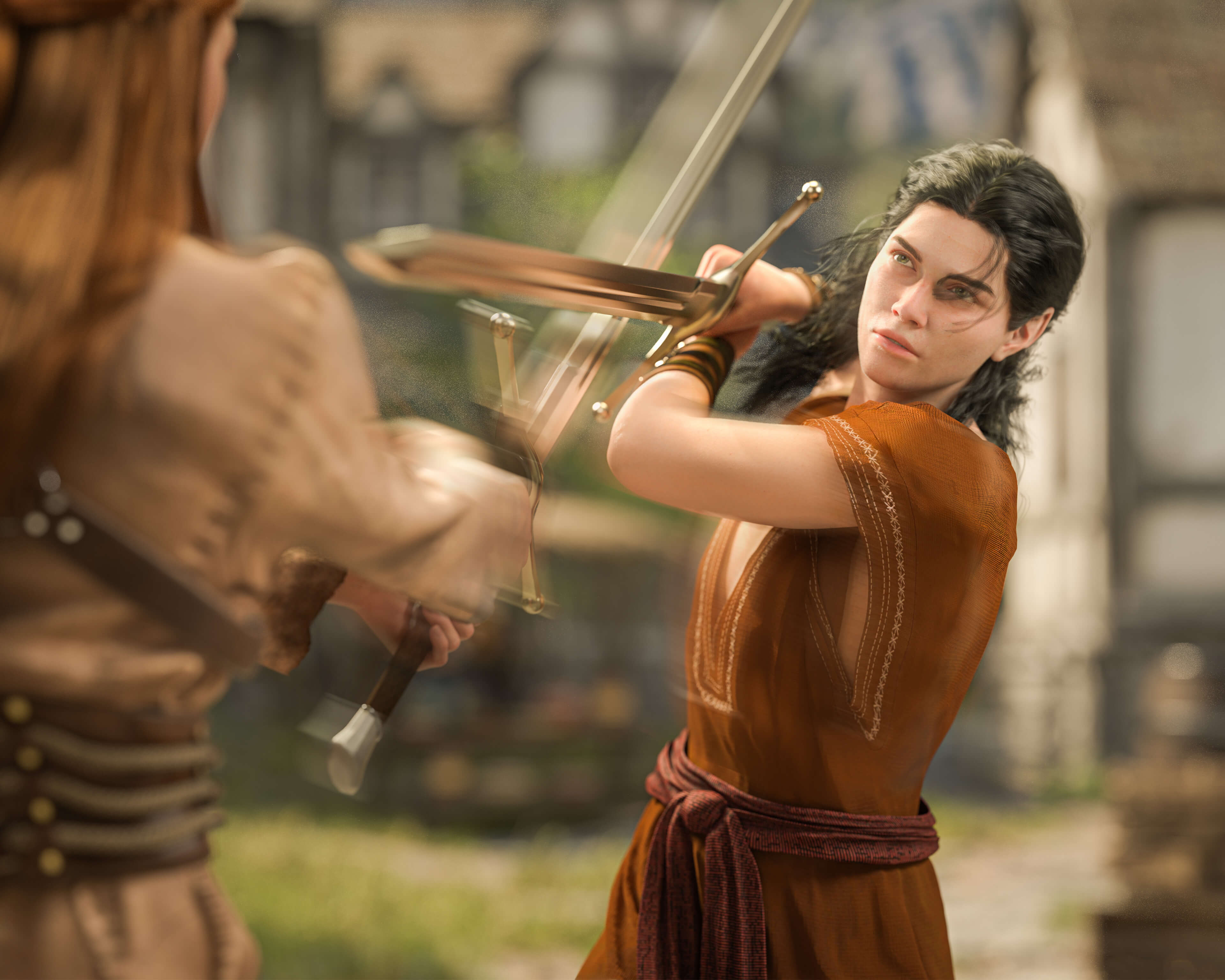 Historix - Realistic Medieval Poses for Two-Handed Swords Daz Content by Aci Kay