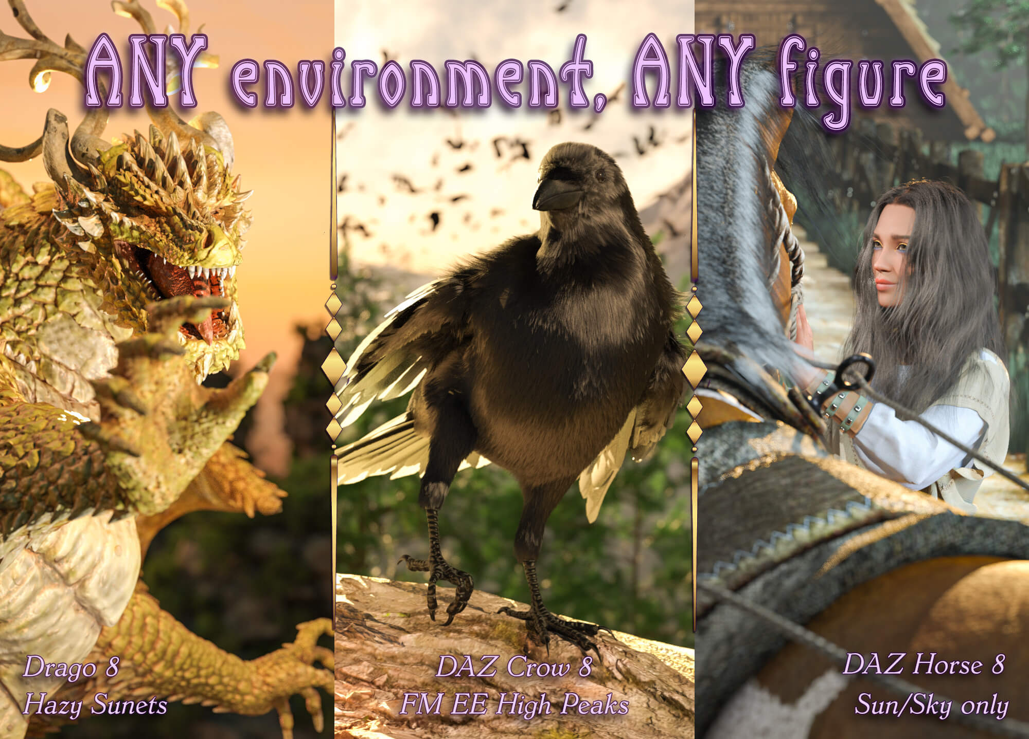 Portrait Studio - Complete Photography Rig Daz Content by Aci Kay