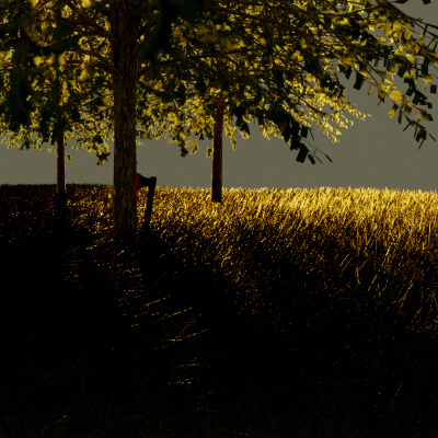 Landscape Sunset Axe - Free 3D Model by Adh4mos