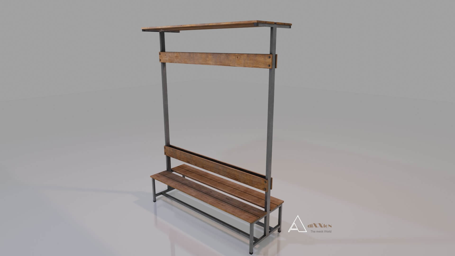 Gym Long Chair - Free 3D Model by Adixxion