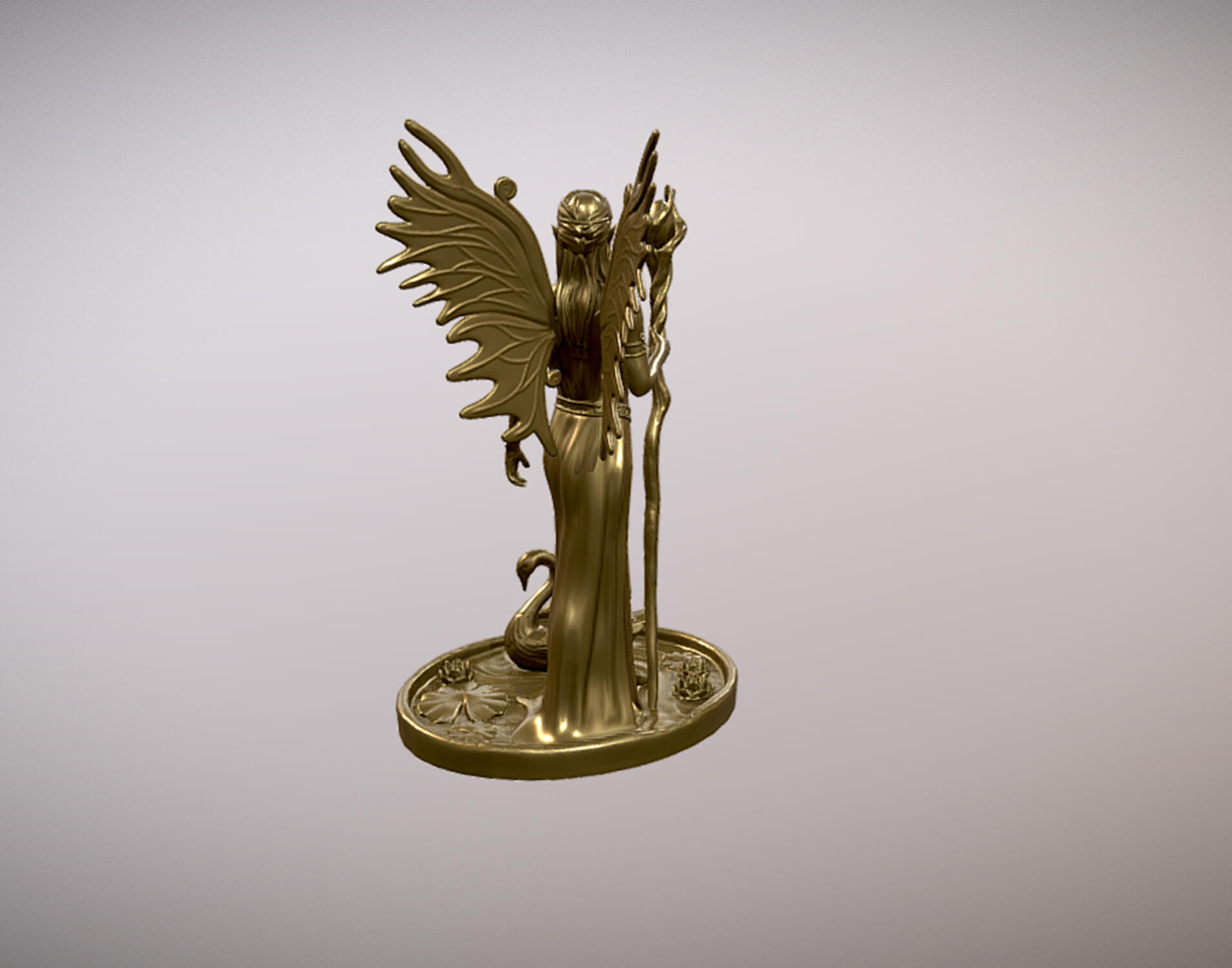 Aine Celtic Goddess Fairy Queen Druid Statue - 3D Model by AdminPieveSalta