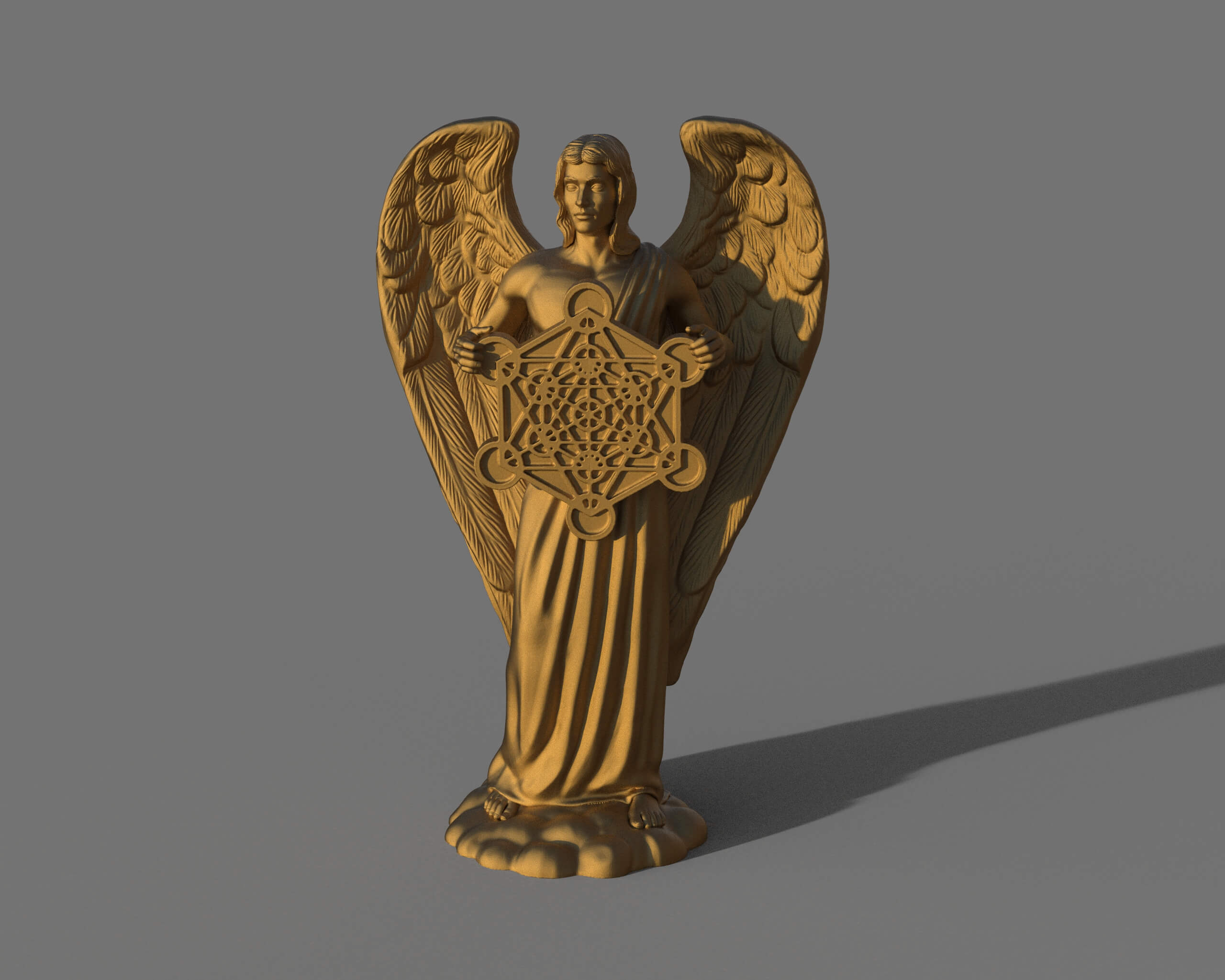 Archangel Metatron Statue - 3D Model by AdminPieveSalta