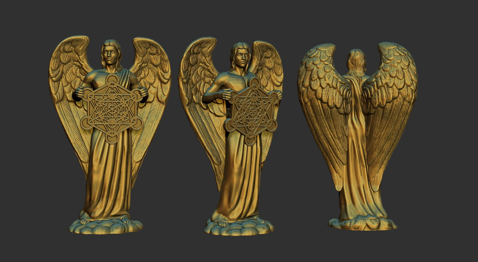 Archangel Metatron Statue - 3D Model by AdminPieveSalta