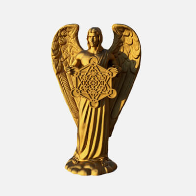 Archangel Metatron Statue - 3D Model by AdminPieveSalta