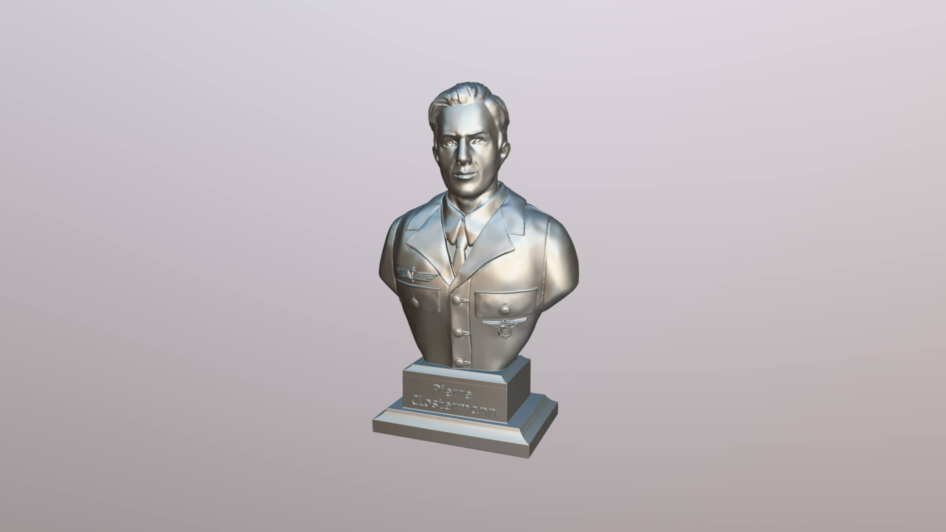 Bust of Pierre Clostermann - 3D Model by AdminPieveSalta
