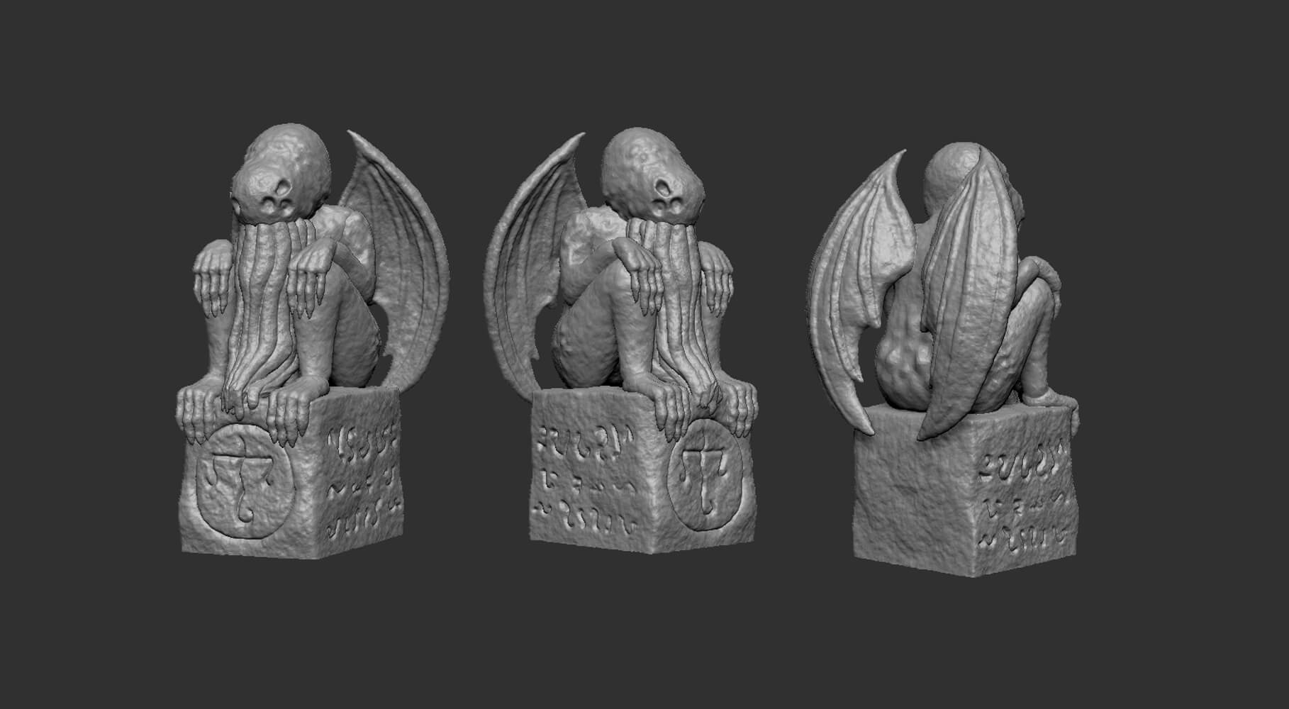 Cthulhu Totem Statue - 3D Model by AdminPieveSalta