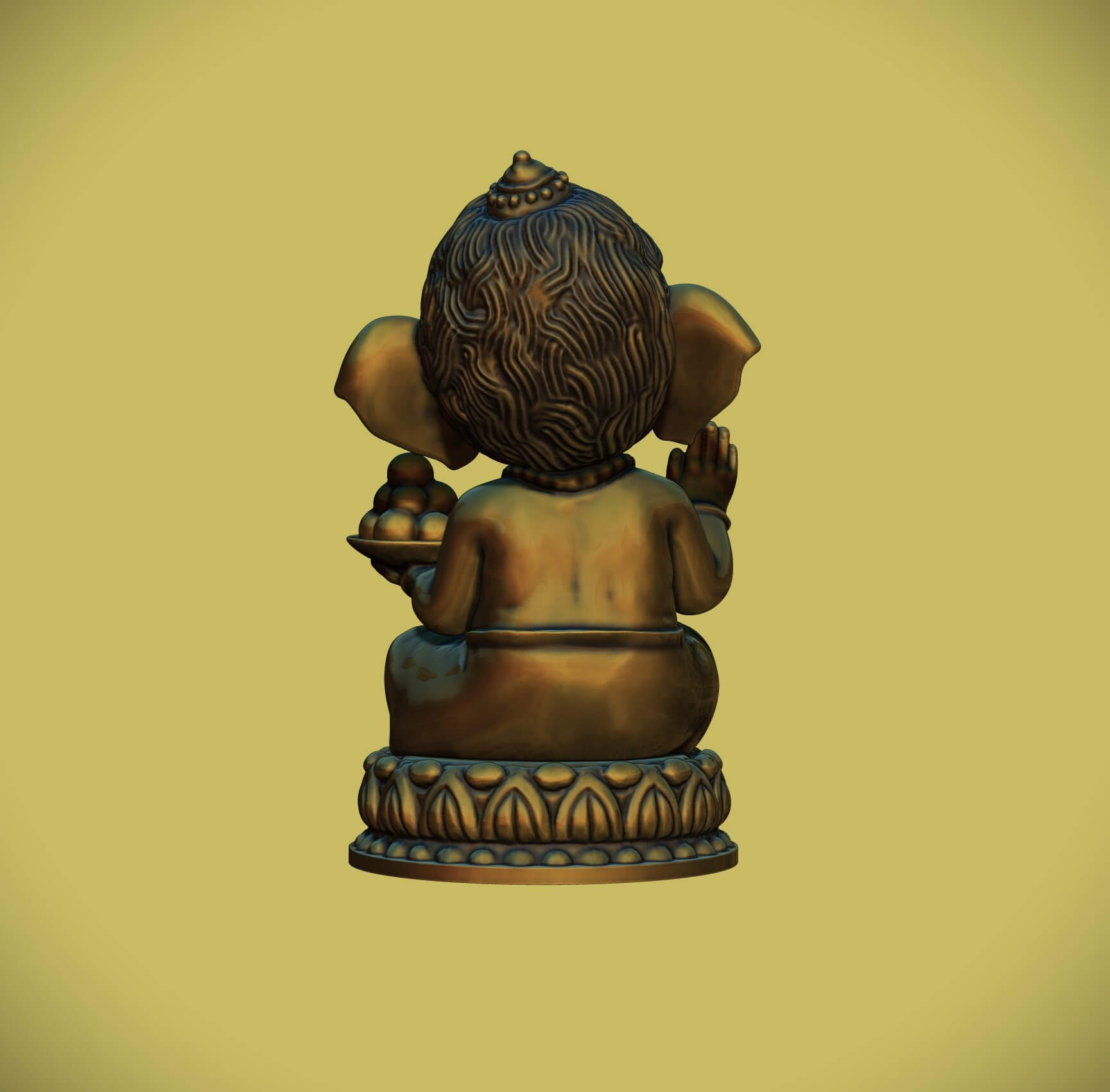 Cute Baby Ganesha Statue - 3D Model by AdminPieveSalta