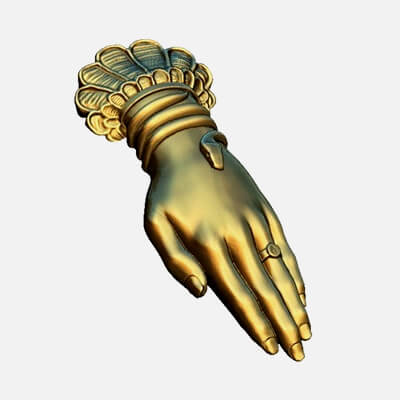 Decorative Hand Wall Ornament - 3D Model by AdminPieveSalta