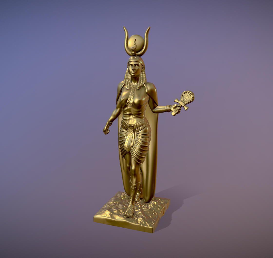 Egyptian Goddess Isis Statue - 3D Model by AdminPieveSalta