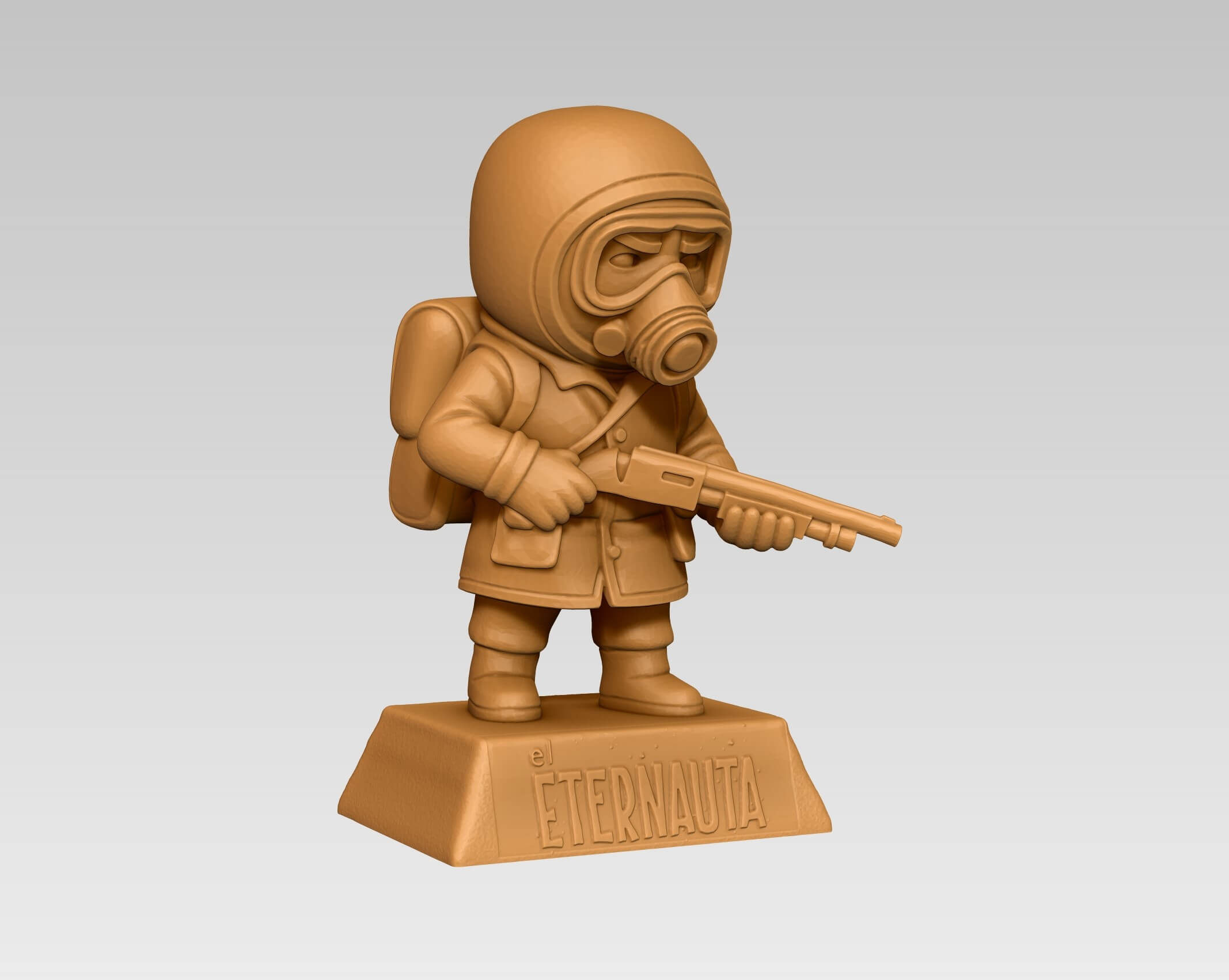 El Eternauta Keychain Figurine Version - 3D Model by AdminPieveSalta