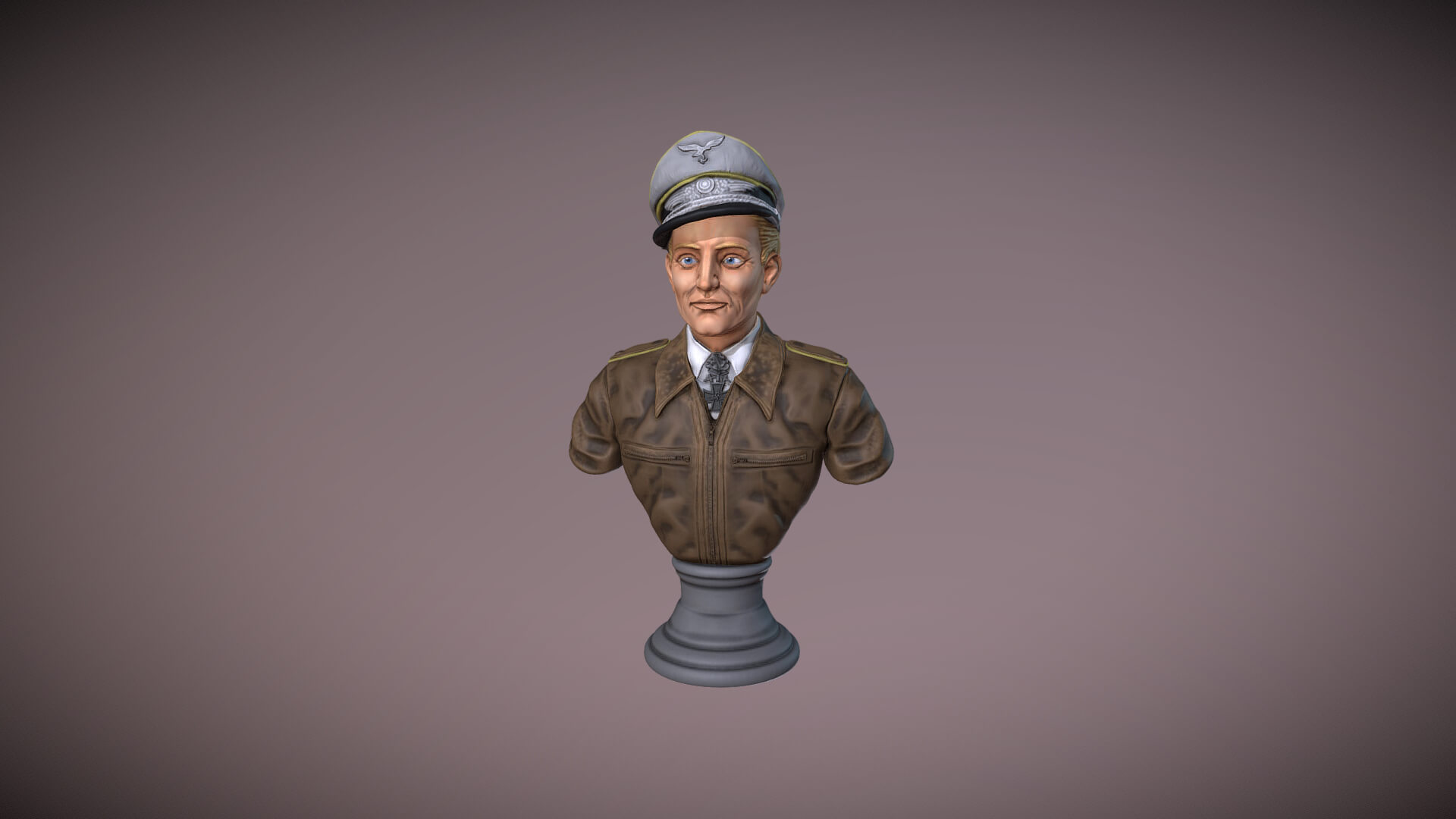 Erich Alfred Hartmann Bust - 3D Model by AdminPieveSalta