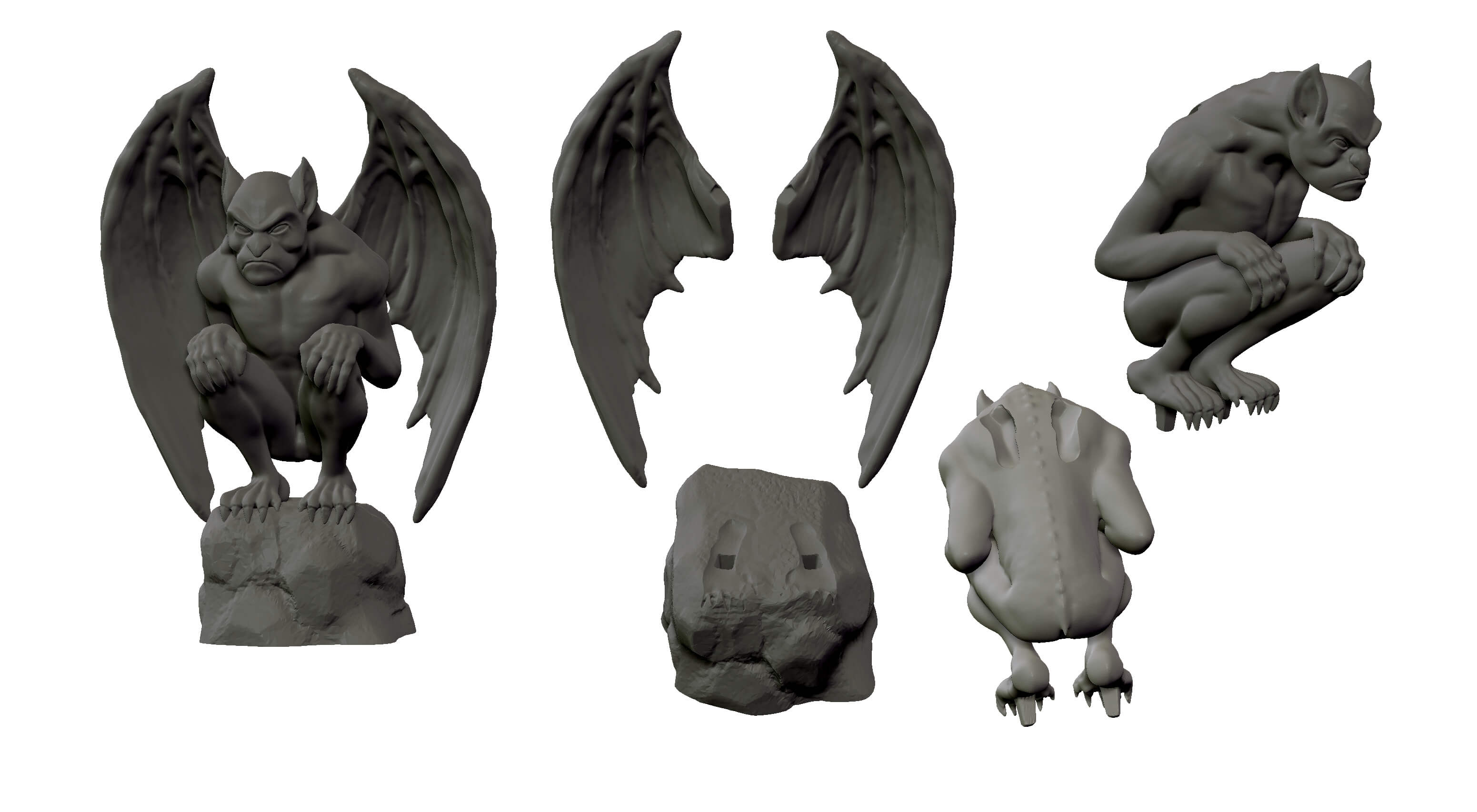 Gargoyle Statue 3D Model 3D Print Model by AdminPieveSalta