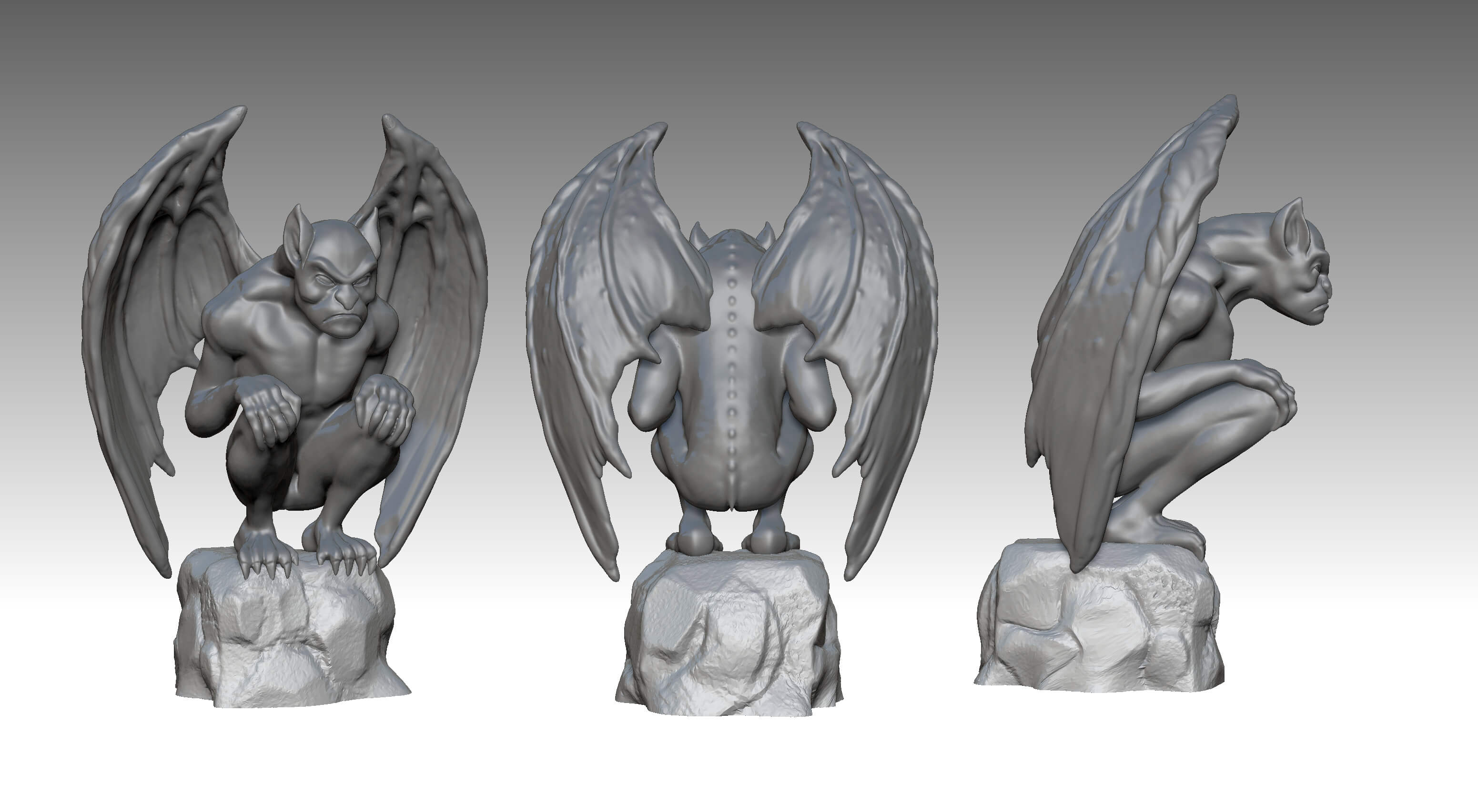 Gargoyle Statue 3D Model 3D Print Model by AdminPieveSalta