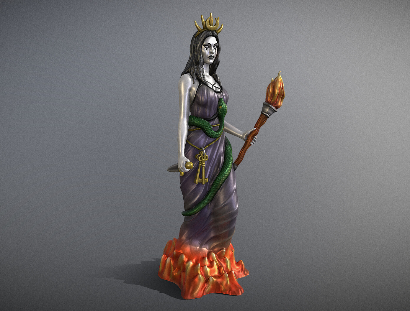 Hecate Goddess Statue for 3D Print 3D Print Model by AdminPieveSalta