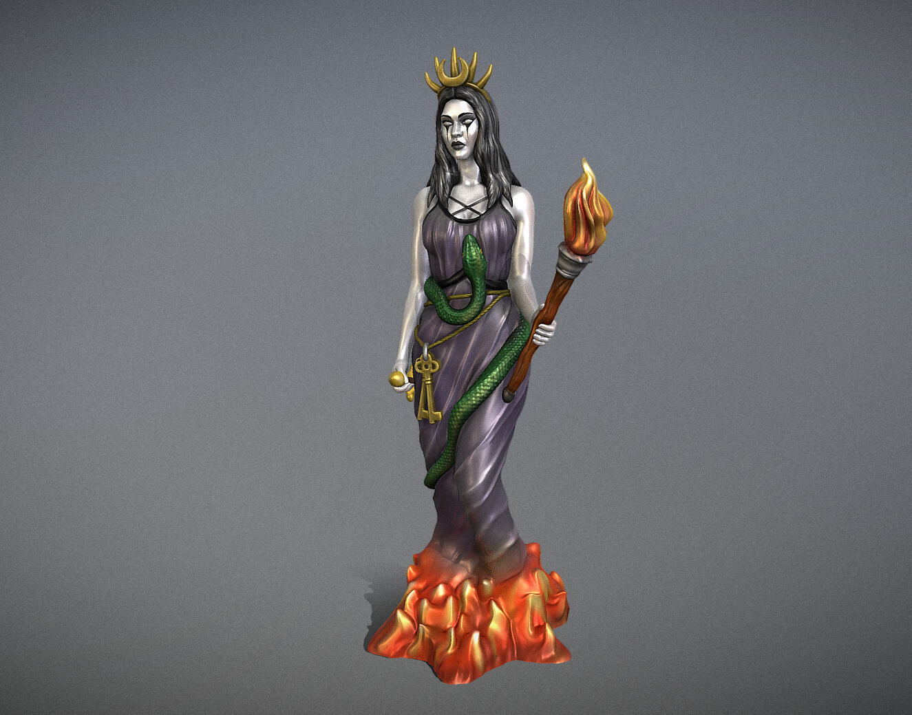 Hecate Goddess Statue for 3D Print 3D Print Model by AdminPieveSalta