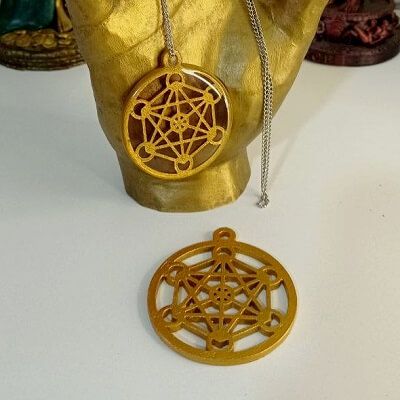 Metatron Arc Cube Pendant - 3D Model by AdminPieveSalta
