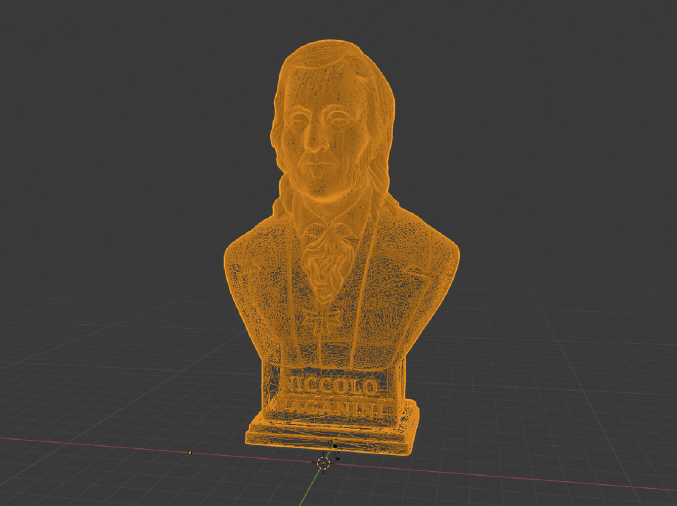 Niccolo Paganini Bust - 3D Print Model by AdminPieveSalta
