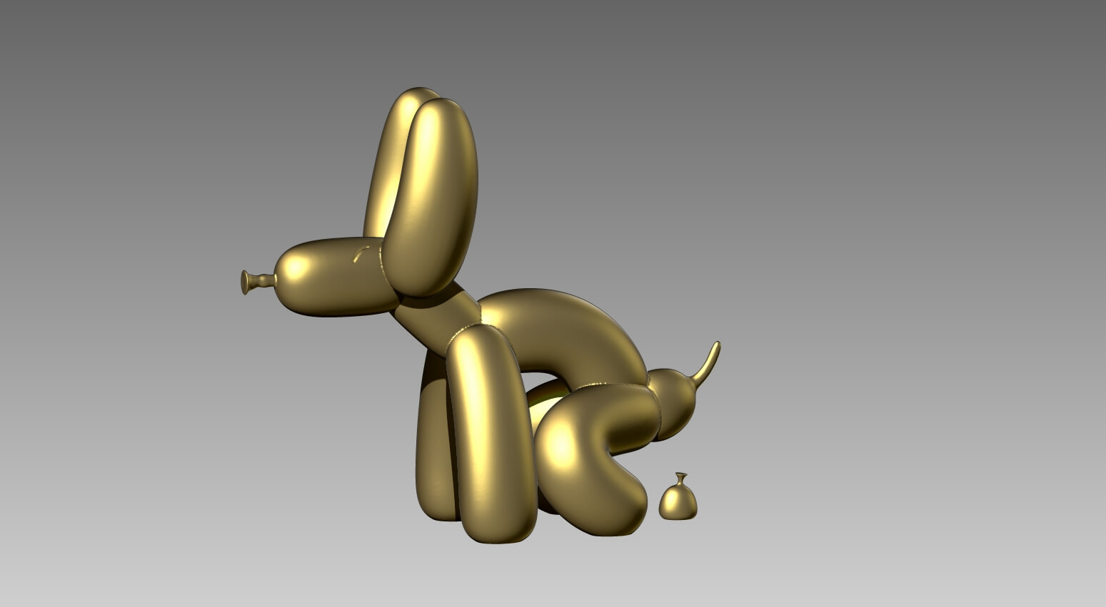 Pooping Balloon Dog - 3D Model by AdminPieveSalta