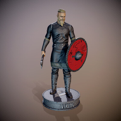 Ragnar Lodbrok Figure - 3D Model by AdminPieveSalta
