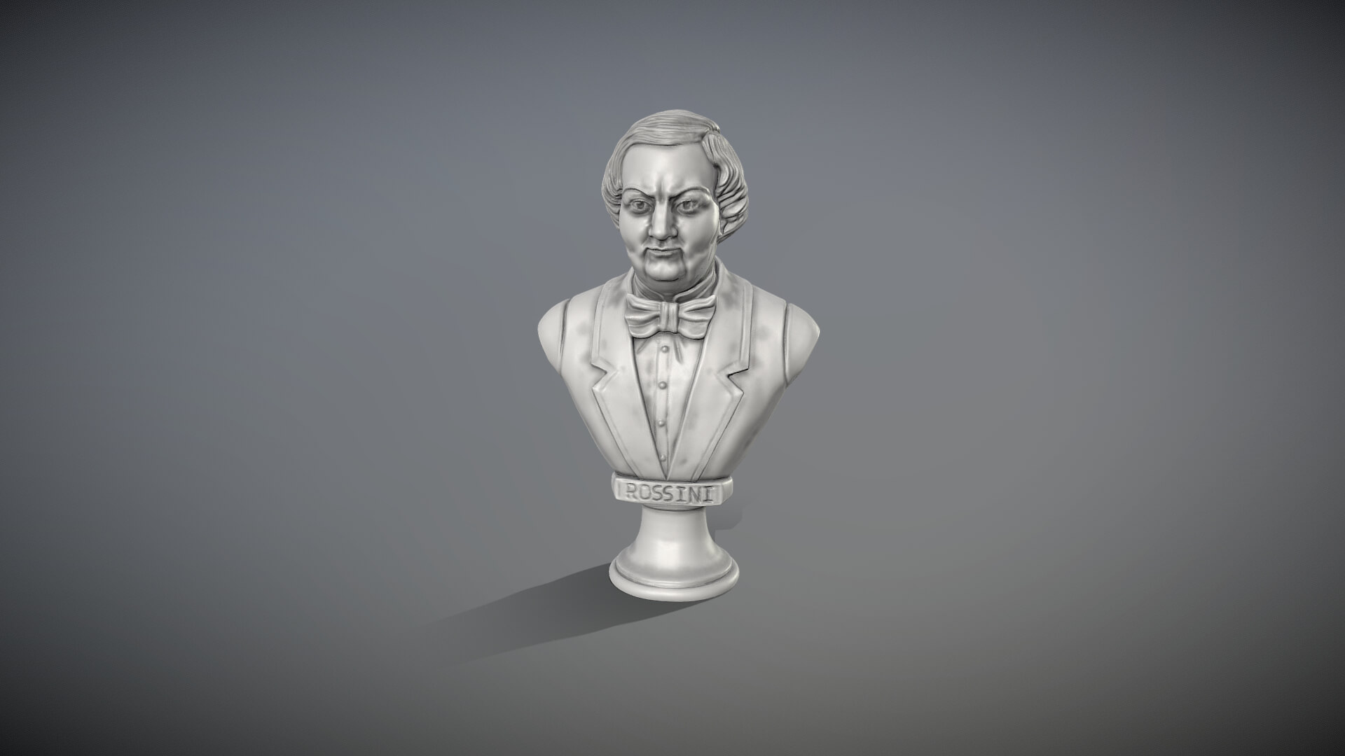 Rossini Gioacchino Composer Bust - 3D Print Model by AdminPieveSalta