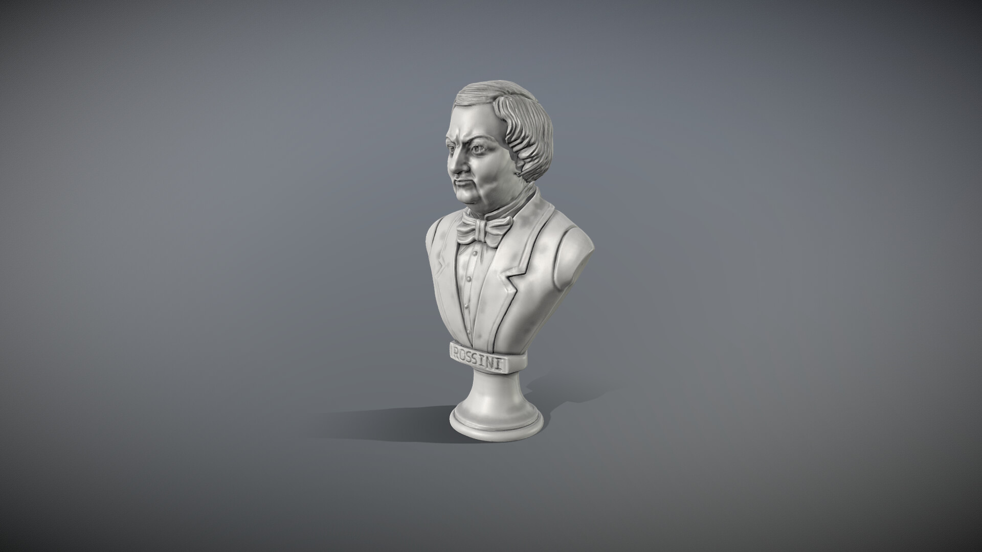 Rossini Gioacchino Composer Bust - 3D Model by AdminPieveSalta