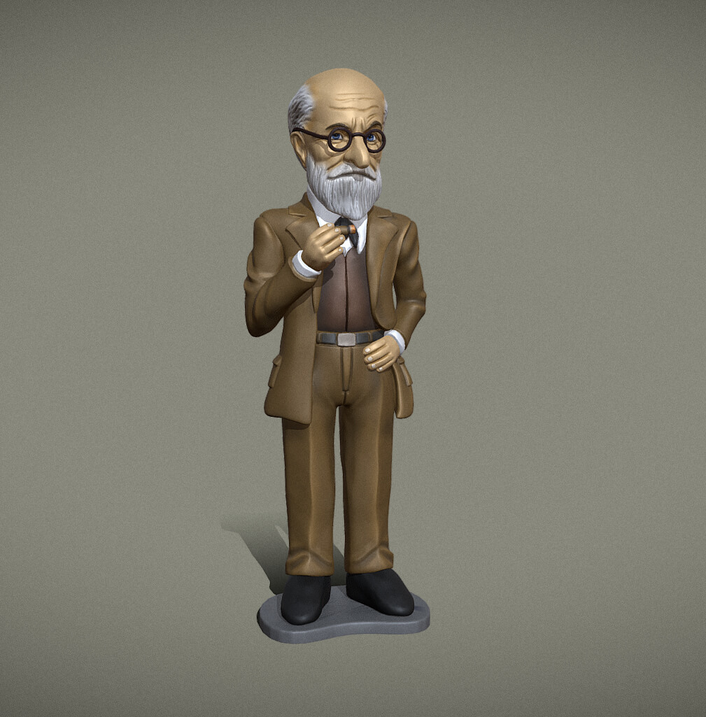 Sigmund Freud 3D Printable Figurine by AdminPieveSalta