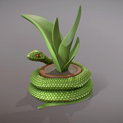 Snake Pot or Planter - 3D Model by AdminPieveSalta
