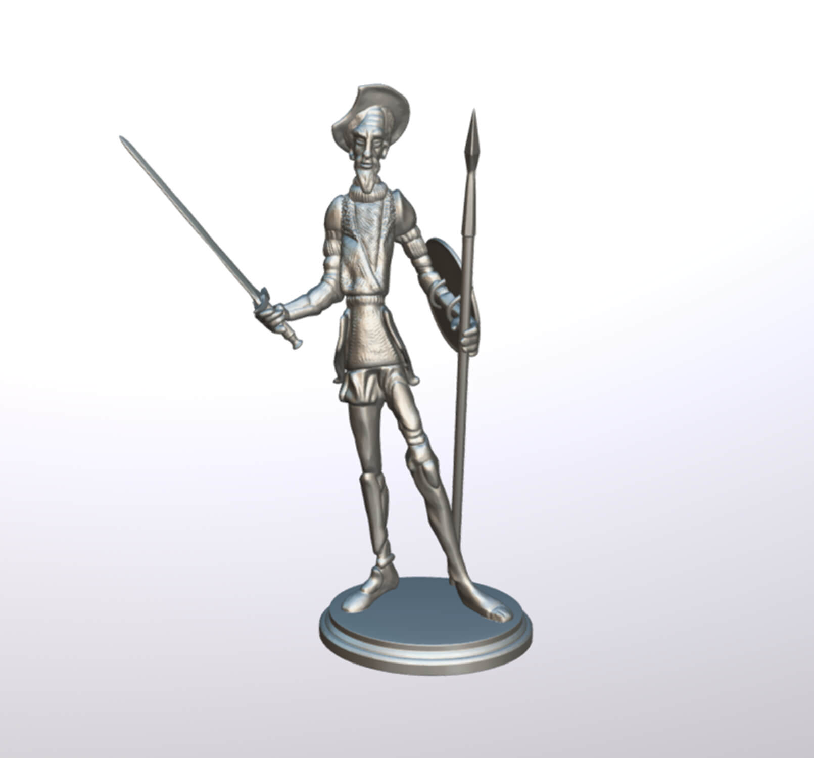 Statue of Don Quixote for 3D Printing New Model by AdminPieveSalta