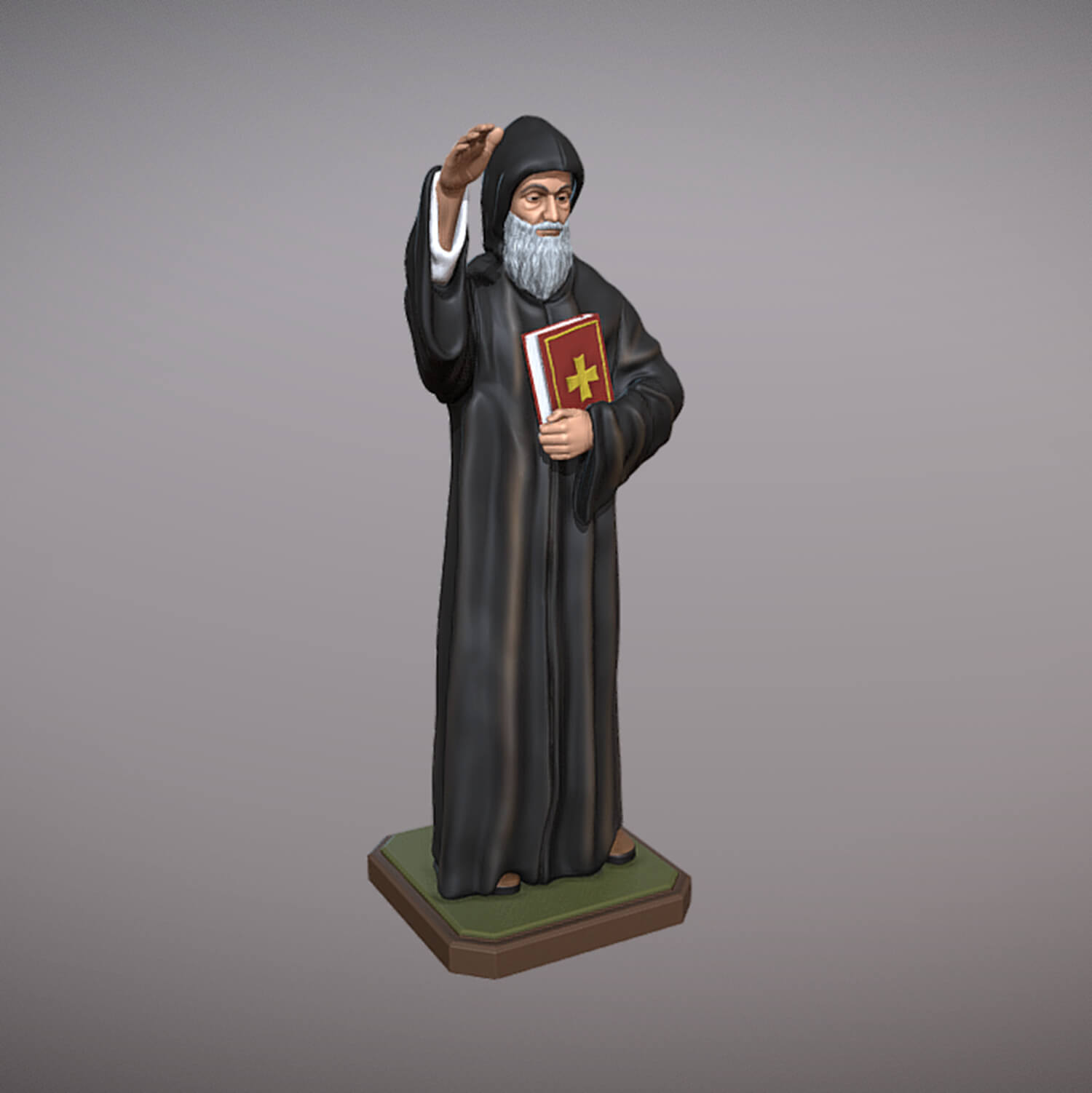 Statue of Saint Charbel - 3D Model by AdminPieveSalta
