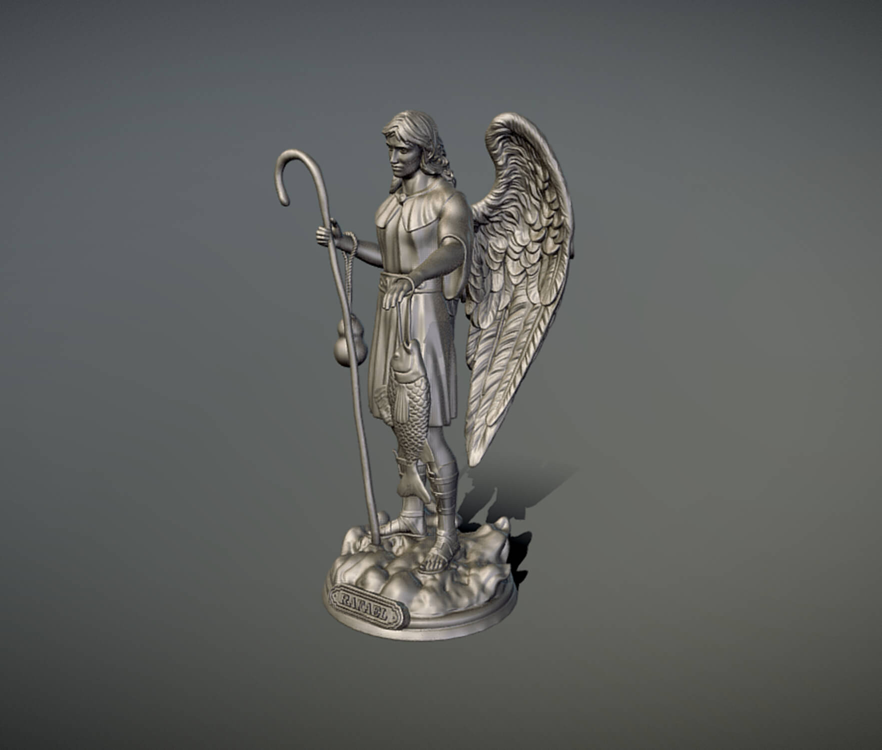 Statue St Raphael Archangel - 3D Model by AdminPieveSalta