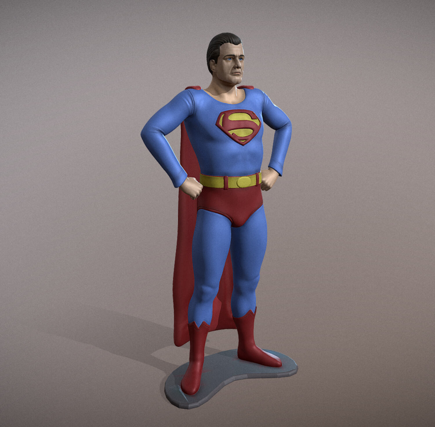 Superman George Reeves Figure 3D Pintable by AdminPieveSalta