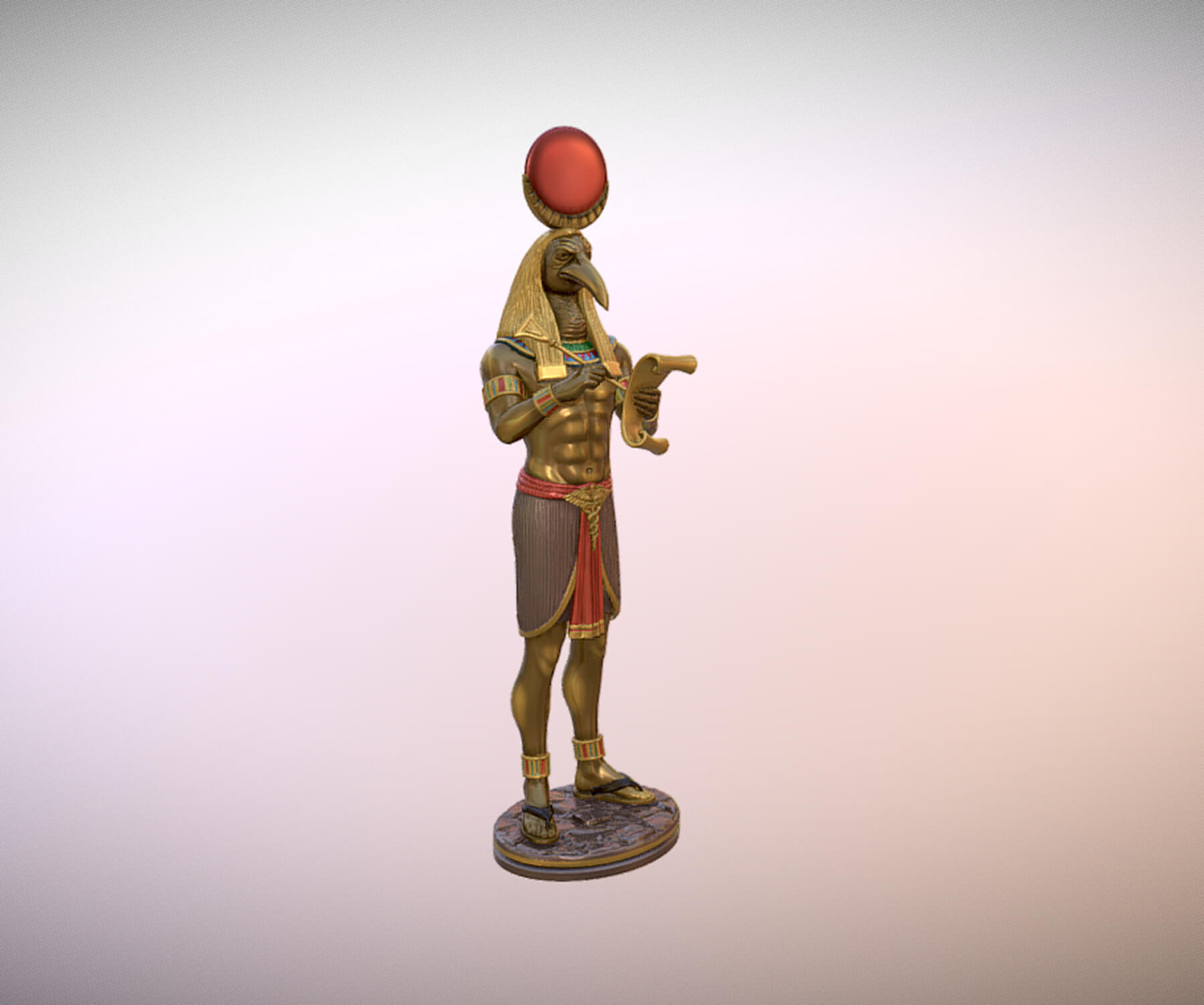 Thoth Egyptian God - 3D Model by AdminPieveSalta