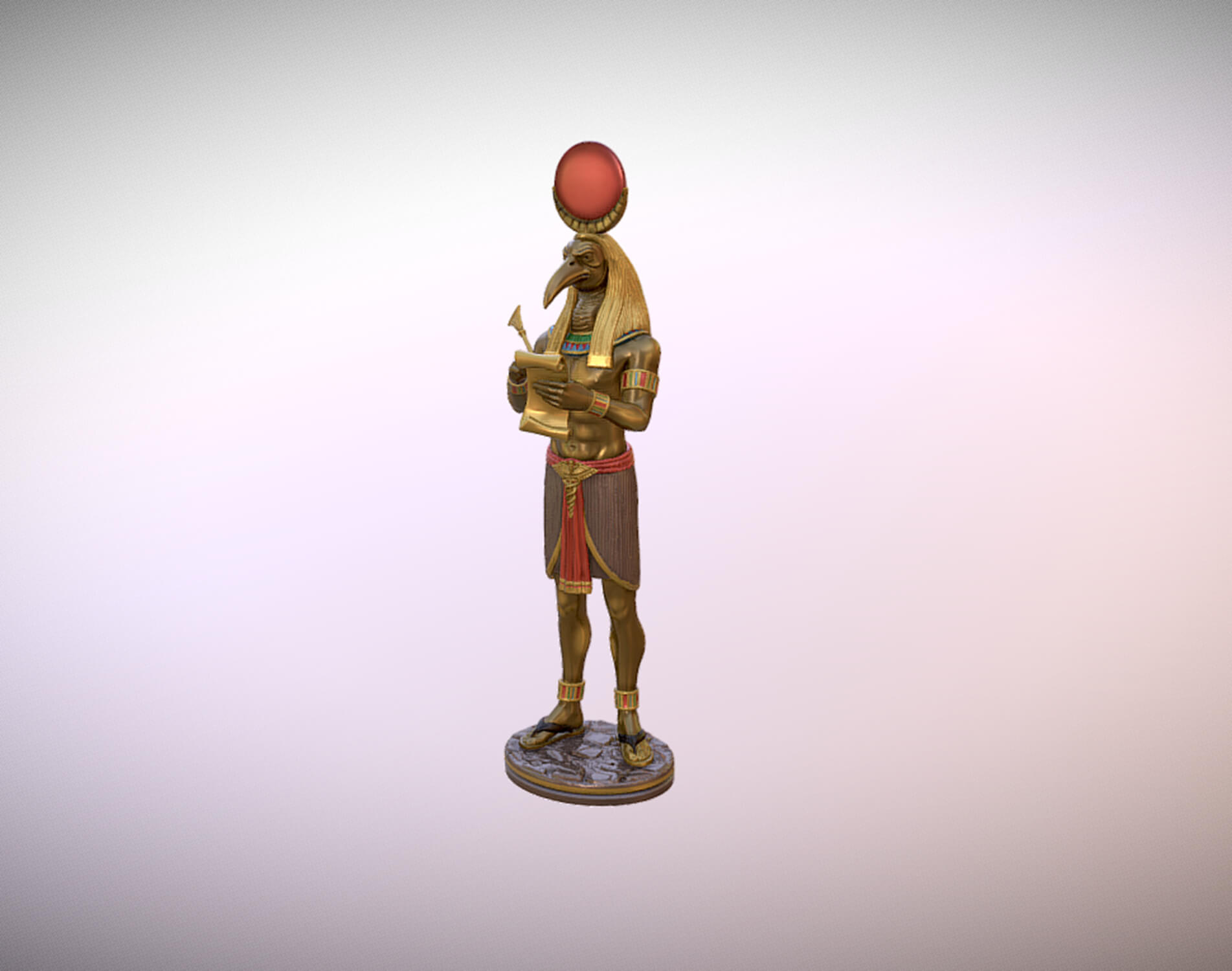 Thoth Egyptian God - 3D Model by AdminPieveSalta