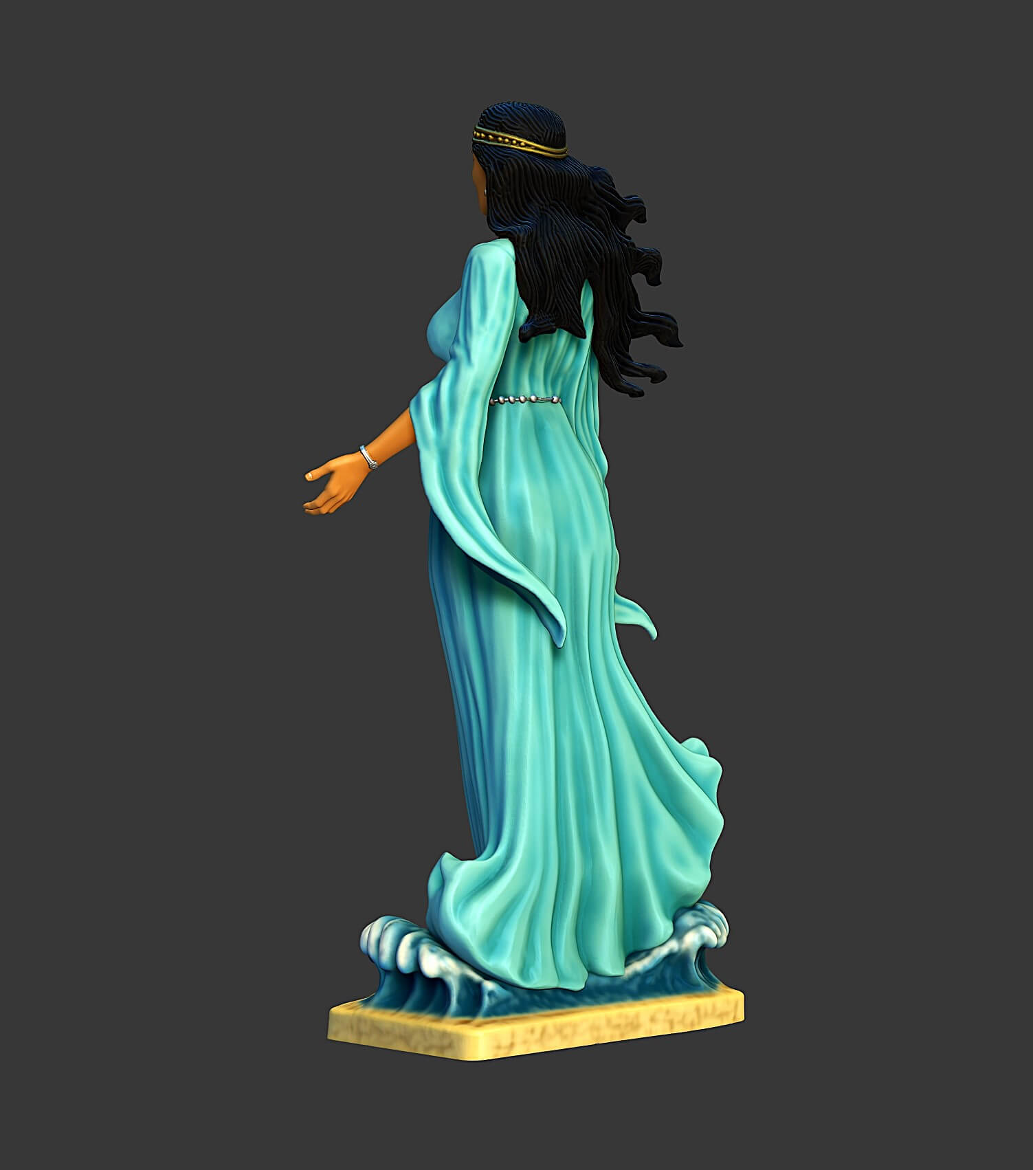Yemanja Yoruba Goddess Statue - 3D Model by AdminPieveSalta