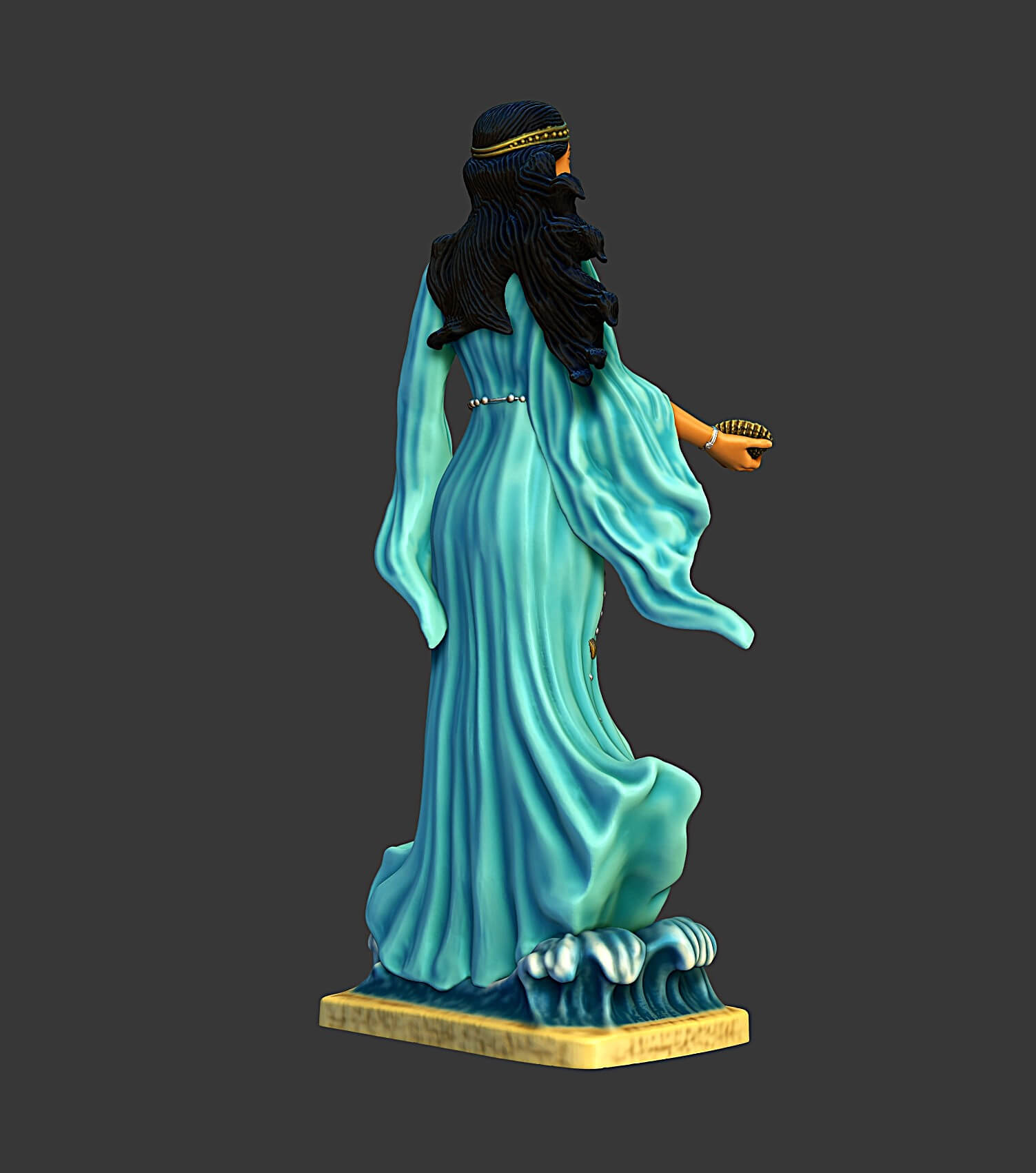 Yemanja Yoruba Goddess Statue - 3D Model by AdminPieveSalta