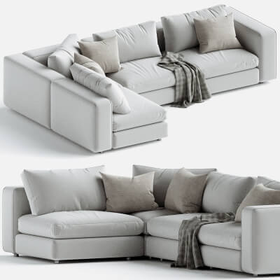 Blanche Soho Sofa Design by Victoria Kameneva - 3D Model by Admiral21