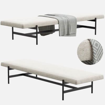 Blu Dot Daybench Jumbo - 3D Model by Admiral21
