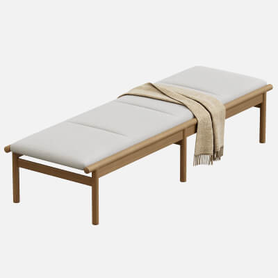 Neuf Daybed Wood - 3D Model by Admiral21